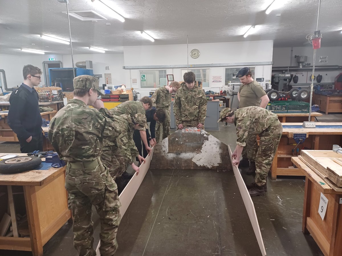 FINN, YEAR 10 CADET, LEADS BOAT BUILDING SESSION FOR ROYAL NAVY CCF ...
